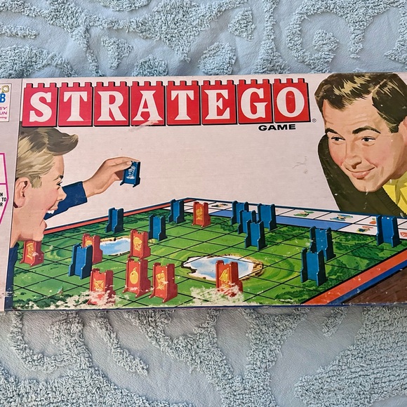 Milton Bradley | Games | Stratego Strategy Board Game With Red And Blue ...